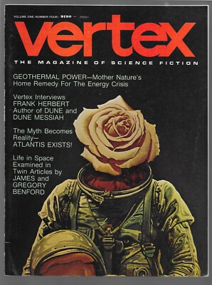 VERTEX THE MAGAZINE OF SCIENCE FICTION OCTOBER 1973 ISSUE #4 NEW ...