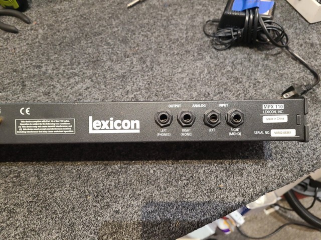 Lexicon Mpx-110 Reverb Delay Effects Processor MPX110 FX U138860 for ...