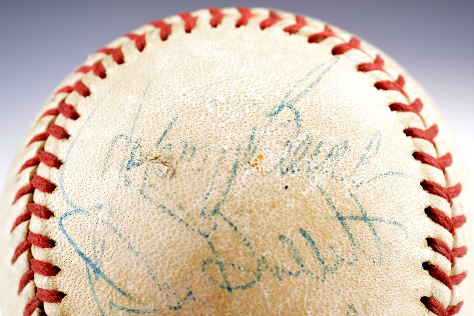 Johnny Bench Al Michaels +1 Autographed Official National League ...