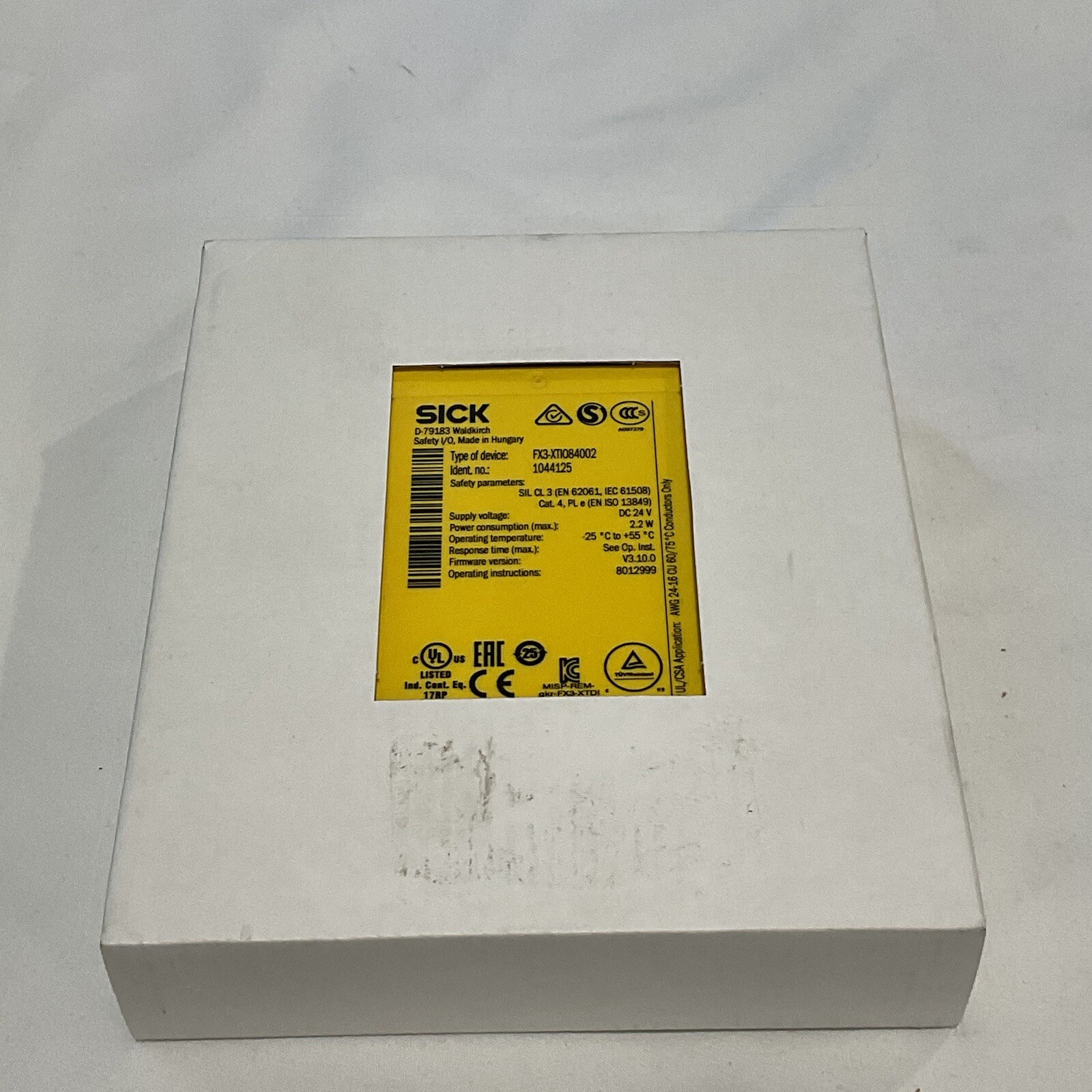 SICK D-79183 Waldkirch/ FX3XTIO84002 Safety IO Module ( Brand New ...