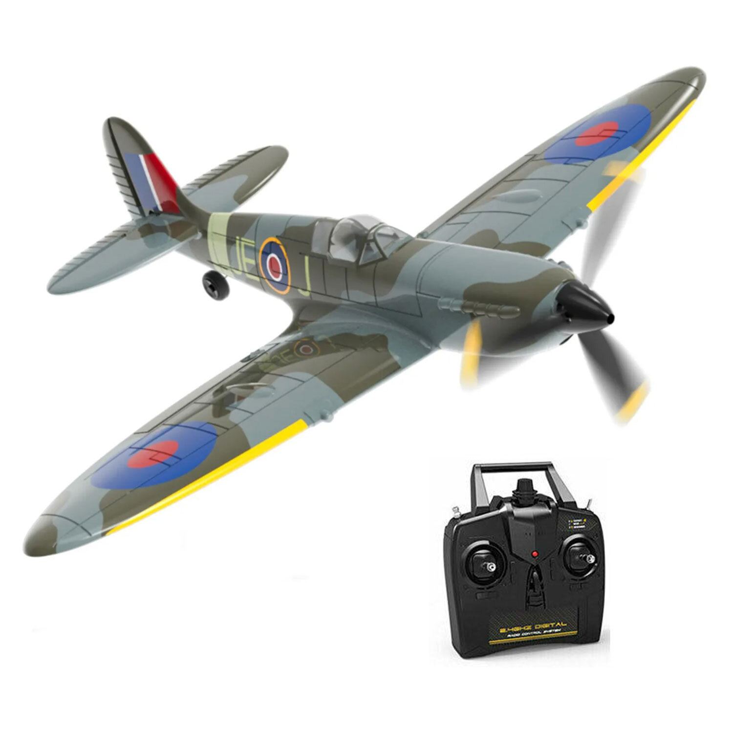 Eachine Spitfire RC Warbird 2.4G 400mm Wingspan RTF With 2 Batteries AU ...