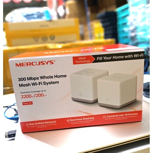 Mercusys Halo S3 (2 Pack) Wireless N300 Whole Home Mesh Wi-fi System ...