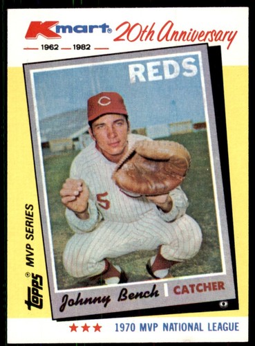1982 Topps Kmart Johnny Bench Baseball Cards #18 | eBay