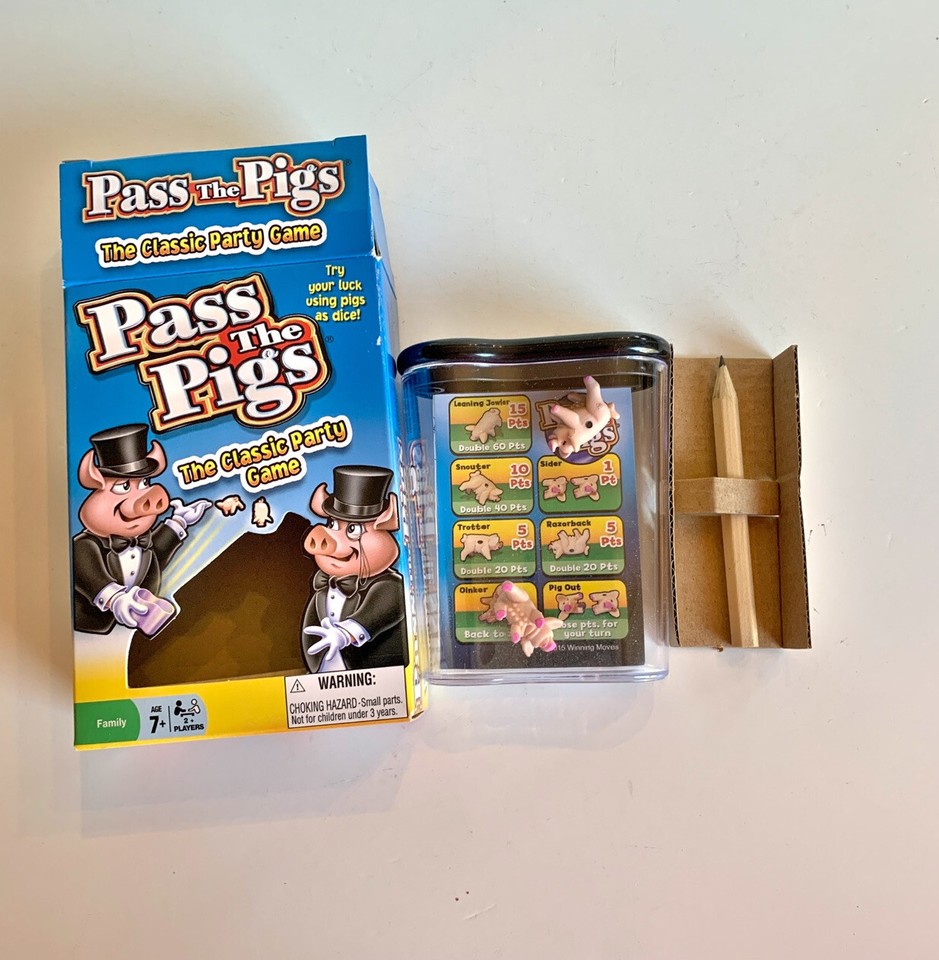 Pass the Pigs Dice Game The Classic Party Game Great Travel NEW | eBay