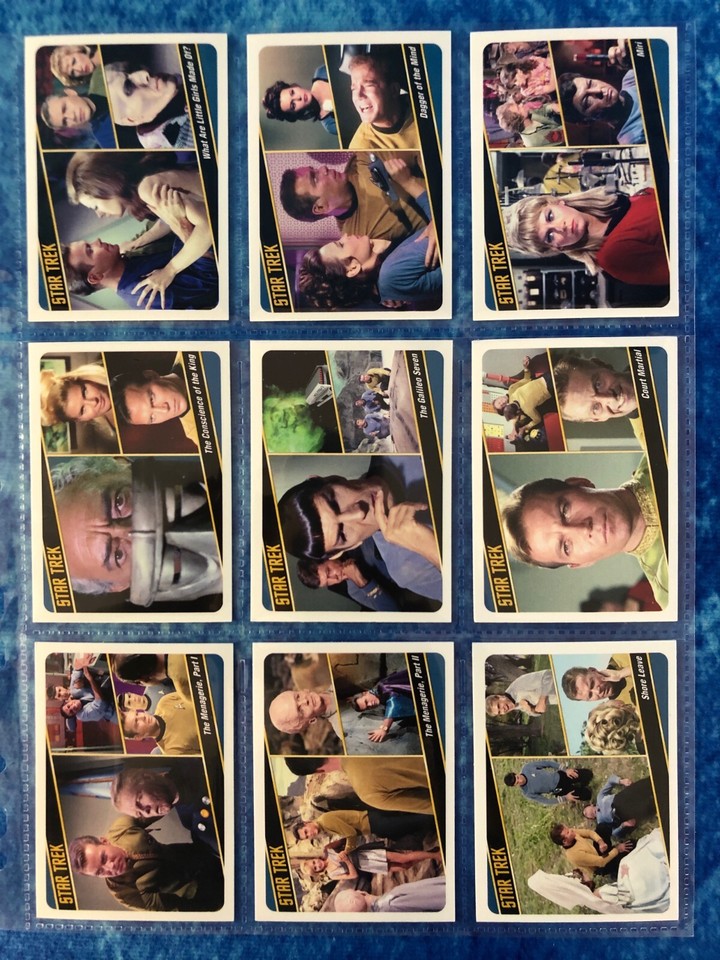 Star Trek TOS: The Captain's Collection complete trading card base set ...