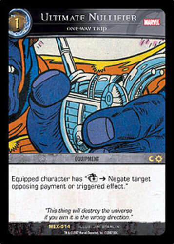 VS System: Ultimate Nullifier, One-Way Trip - Foil [Played] Marvel Exclusives TC | eBay