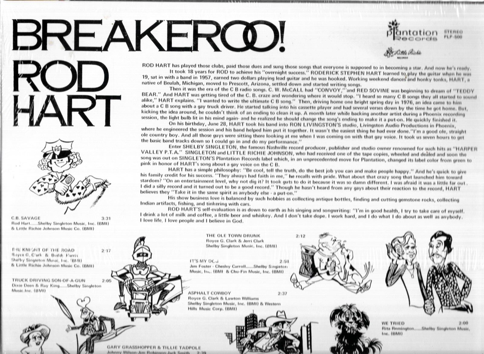 ROD HART "Breakeroo!" LP 1977 PLP-500 STILL SEALED unplayed Near Mint ...