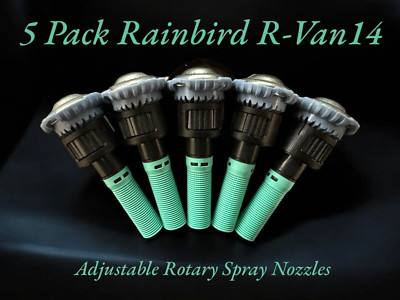 5 Pack Rainbird R-VAN14 Adjustable Rotary Spray Nozzles 8 to 14 ft RVAN ...
