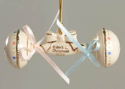 Lenox Baby's First Christmas-Rattle 2018-Rattle - Boxed 11441002 | eBay