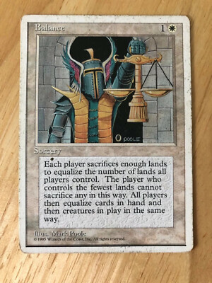 MTG Balance, card in sleeve, not played | eBay