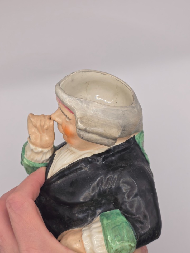 19TH CENTURY STAFFORDSHIRE TOBY TOBACCO JAR FIGURINE | eBay UK