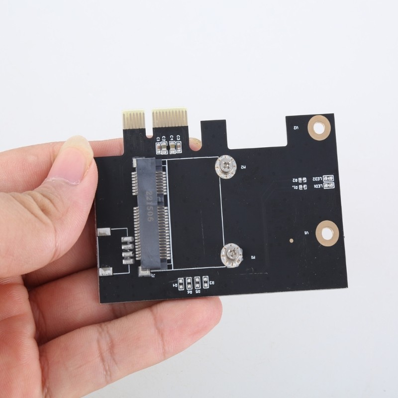 Half Mini PCIE to PCIE X1 Adapter Risers Card Kit for Desktop PC ...