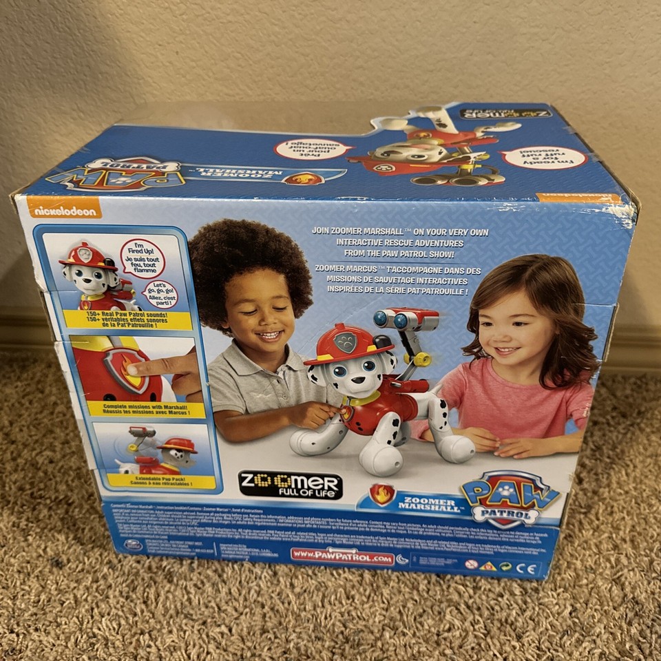 Paw Patrol Zoomer Marshall Interactive Pup With Missions Sounds ...