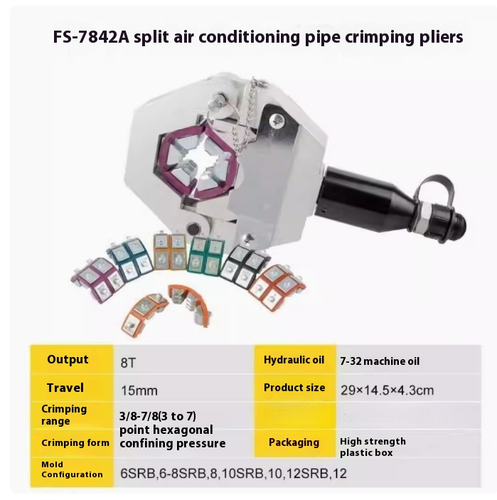 Manual Hydraulic Tube Press Hose Crimping Tool Crimping Pliers Beer ...