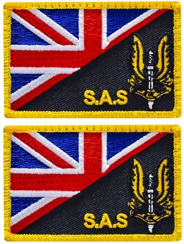 SAS British UK Union Jack Flag Morale Patch | 2PC HOOK BACKING 3"x2" | eBay