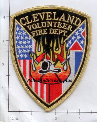 Mississippi - Cleveland MS Fire Dept Patch - Gold Metallic Thread | eBay