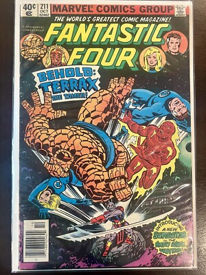 Marvel Comics Fantastic Four #211 Newsstand Key Issue First Appearance ...