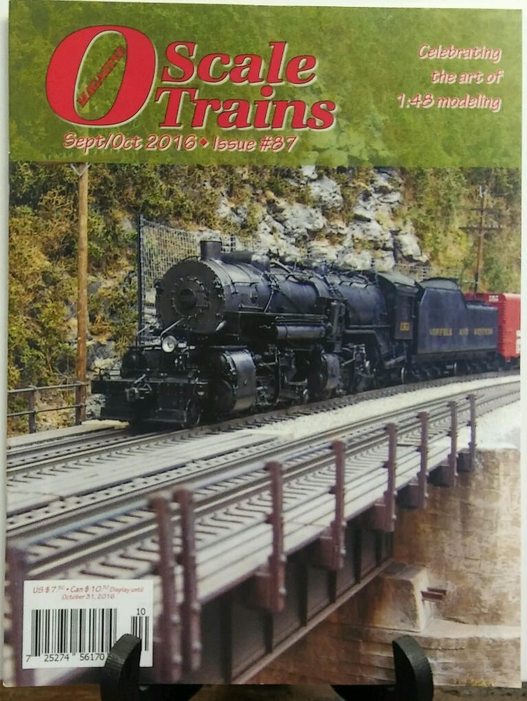 O Scale Trains September October 2016 Celebrating Art Modeling FREE ...