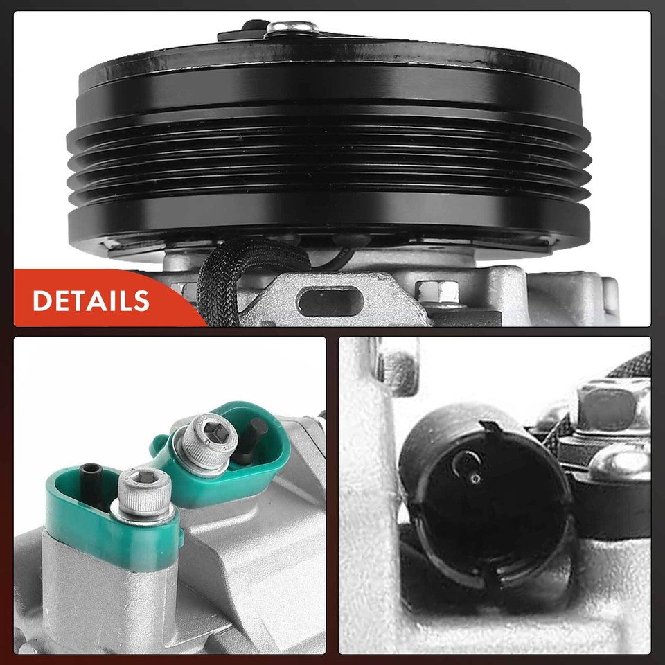 A-Premium A/C Compressor with Clutch for BMW E53 X5 2004-2006 4.4L 4.8L ...