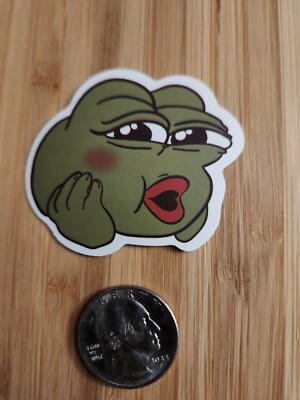 FROG Sticker FUNNY Sticker Comedy Sticker Joke Decal Weird Sticker ...