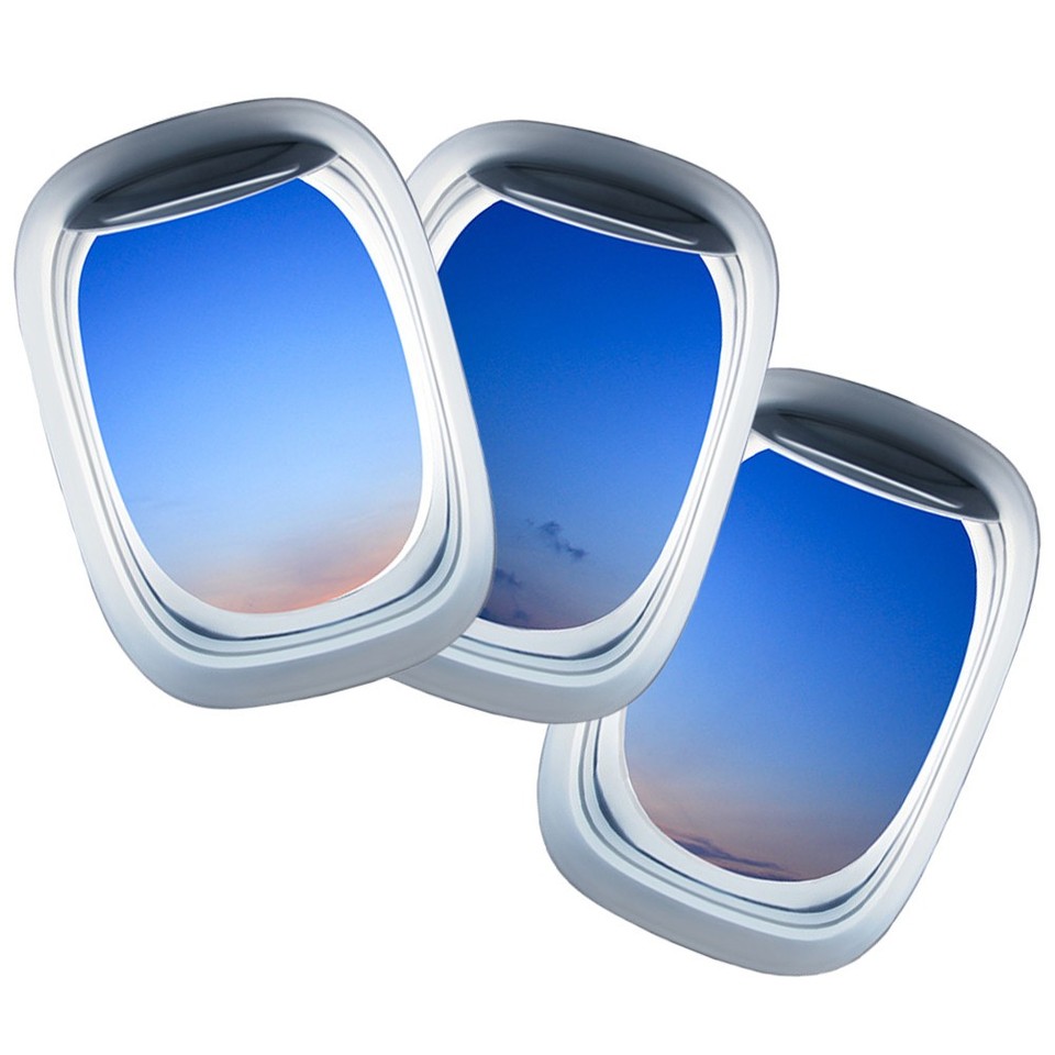3 Pcs Removable Wall Decals Fake Window Sticker Airplane for Kids | eBay Australia