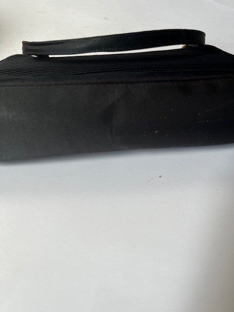 Vintage Coblentz Original Black Ribbed Satin Purse with Accessories | eBay