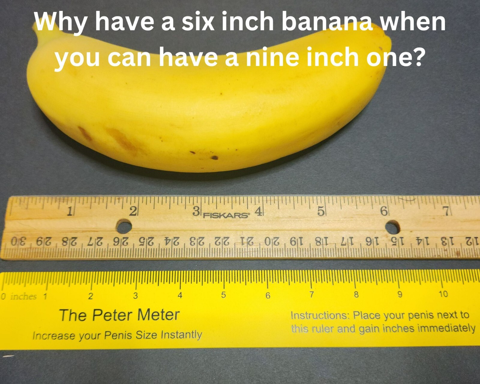 Penis Ruler The Peter Meter Joke Edition: Gag Penis Enlargement Ruler ...