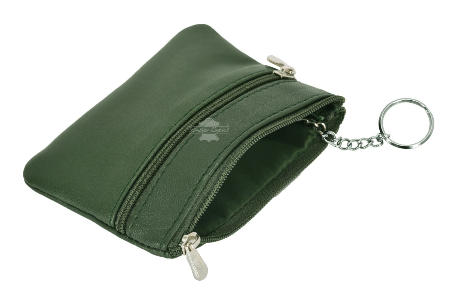 New Key Pouch Genuine Leather Small Coin Card Key Ring Wallet Pouch ...