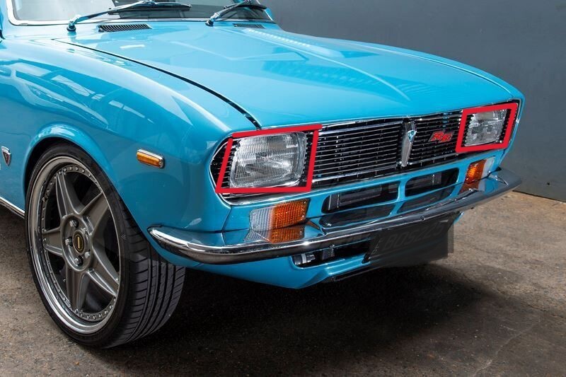 MAZDA RX2 CAPELLA 1970 SERIES 1 HEAD LAMP LIGHT RING TRIM SURROUND LEFT ...