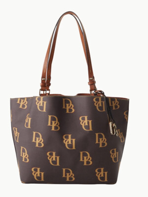 Dooney & Bourke Monogram Small Flynn Brown Tmoro Color | eBay