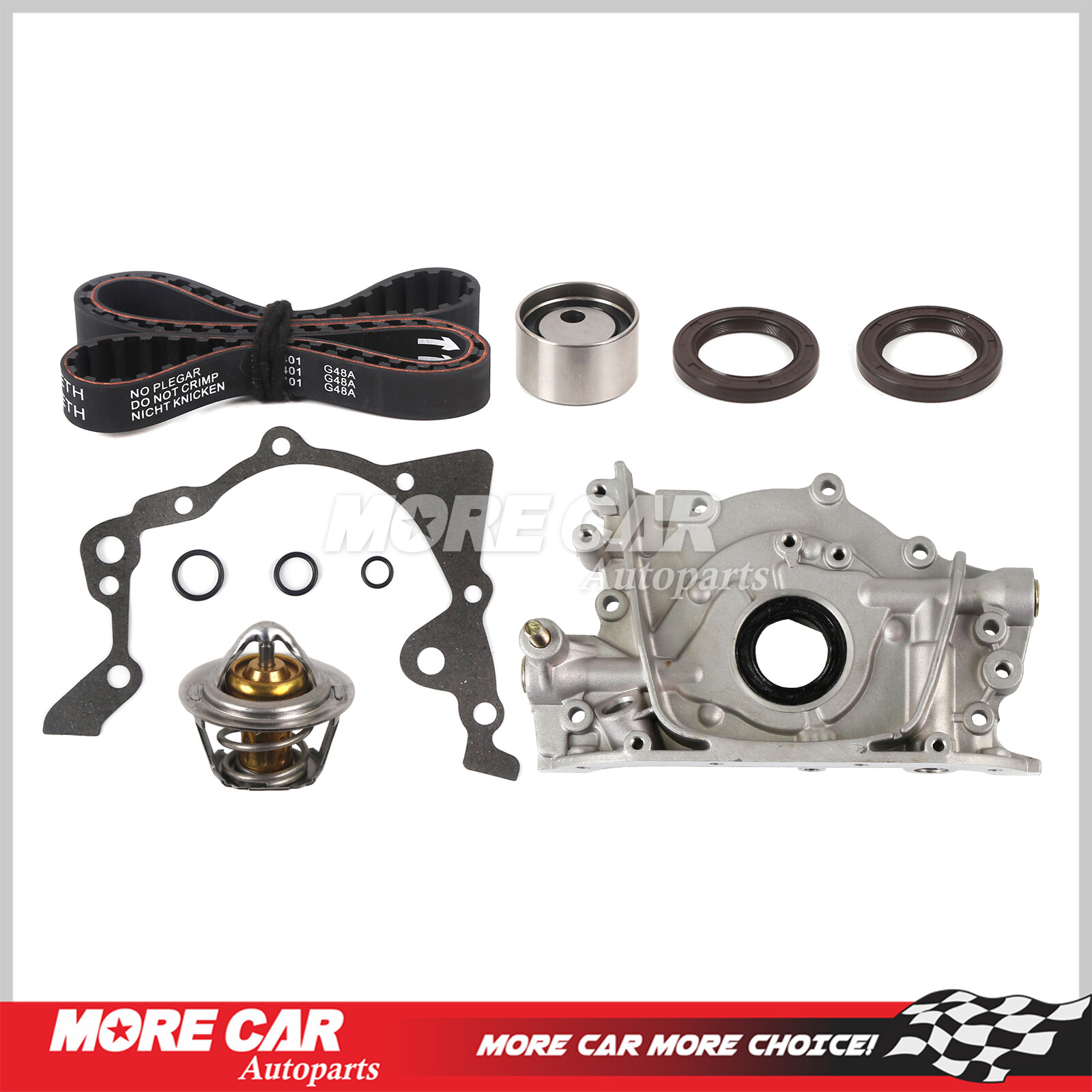 Timing Belt Kit Thermostat Assembly Oil Pump for 1989-05/1993 Geo Metro ...