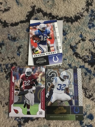 Lot of 3 Edgerrin James NFL FOOTBALL CARDS ALL DIFFERENT HOF | eBay