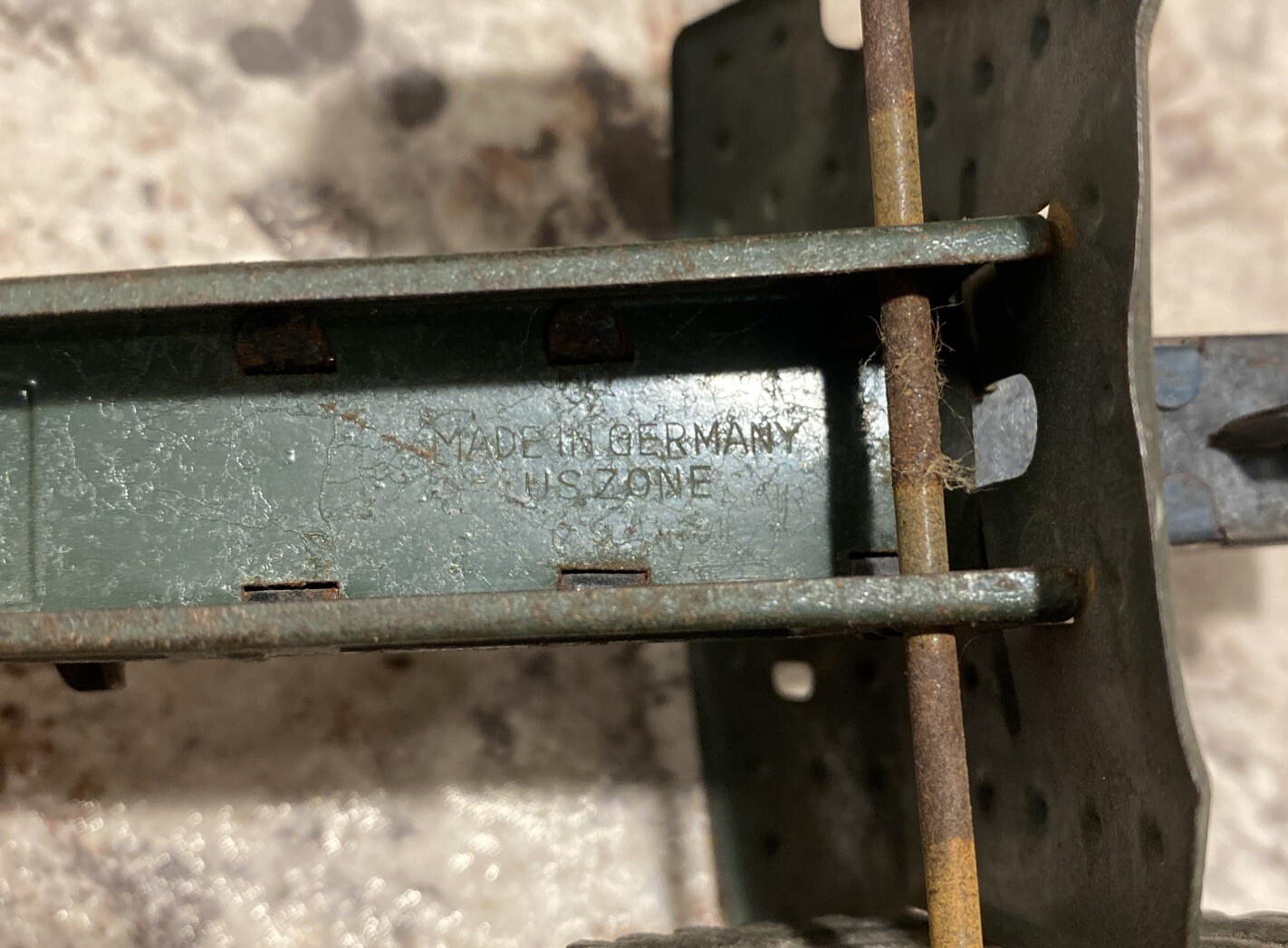 RARE!! Vintage Spring Loaded Cannon Tin Toy • Made In Germany - US Zone ...