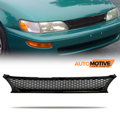 For 93-97 Toyota Corolla AE101 Front Bumper Grille Hood Type R Mesh Black Grill | eBay