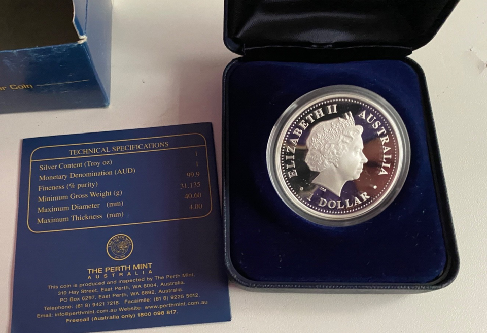 AUSTRALIAN: 2007 $1 SAS SPECIAL AIR SERVICE 1oz SILVER PROOF COIN #BB11 ...