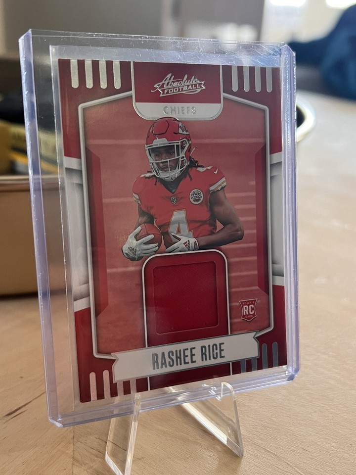 2023 Absolute Football #ARM-17 RASHEE RICE RC Jersey Patch CHIEFS | eBay