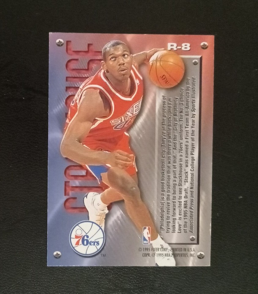 1995-96 Fleer Metal Jerry Stackhouse Rookie Roll Call Foil Insert | eBay