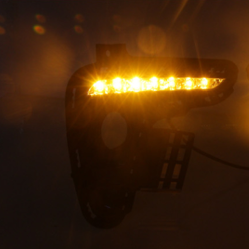 Fit for 2017-2018 Kia K2 Rio DRL Daytime Running Front Fog Light W ...