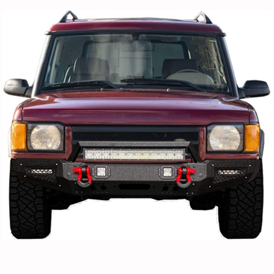 for 1999-2004 Land Rover Discovery 2 Steel Front Bumper With LED Lights ...