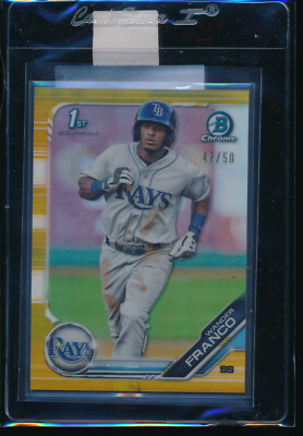 WANDER FRANCO 1st 2019 Bowman Chrome Prospects GOLD REFRACTOR /50 ...