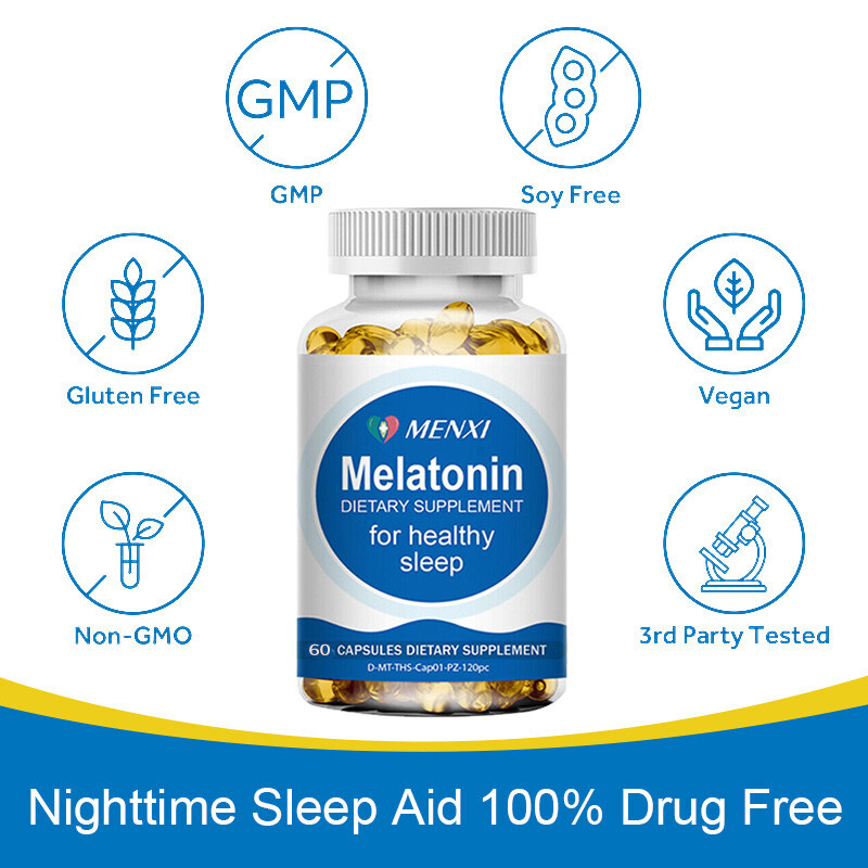10mg Sleep Support Capsules Improve Sleep Quality Relieve Stress Sleep ...