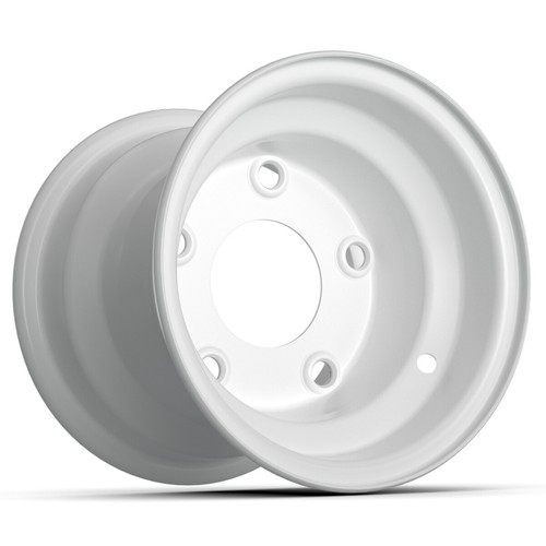 GTW White Steel Golf Cart Wheel | 8x3.75 | Centered | 5 Hole Lug ...