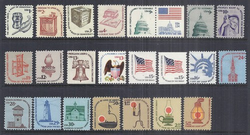 1975-81 US Americana Set of 23 - 1581-1612 Singles & 1623A Booklet Pair ...