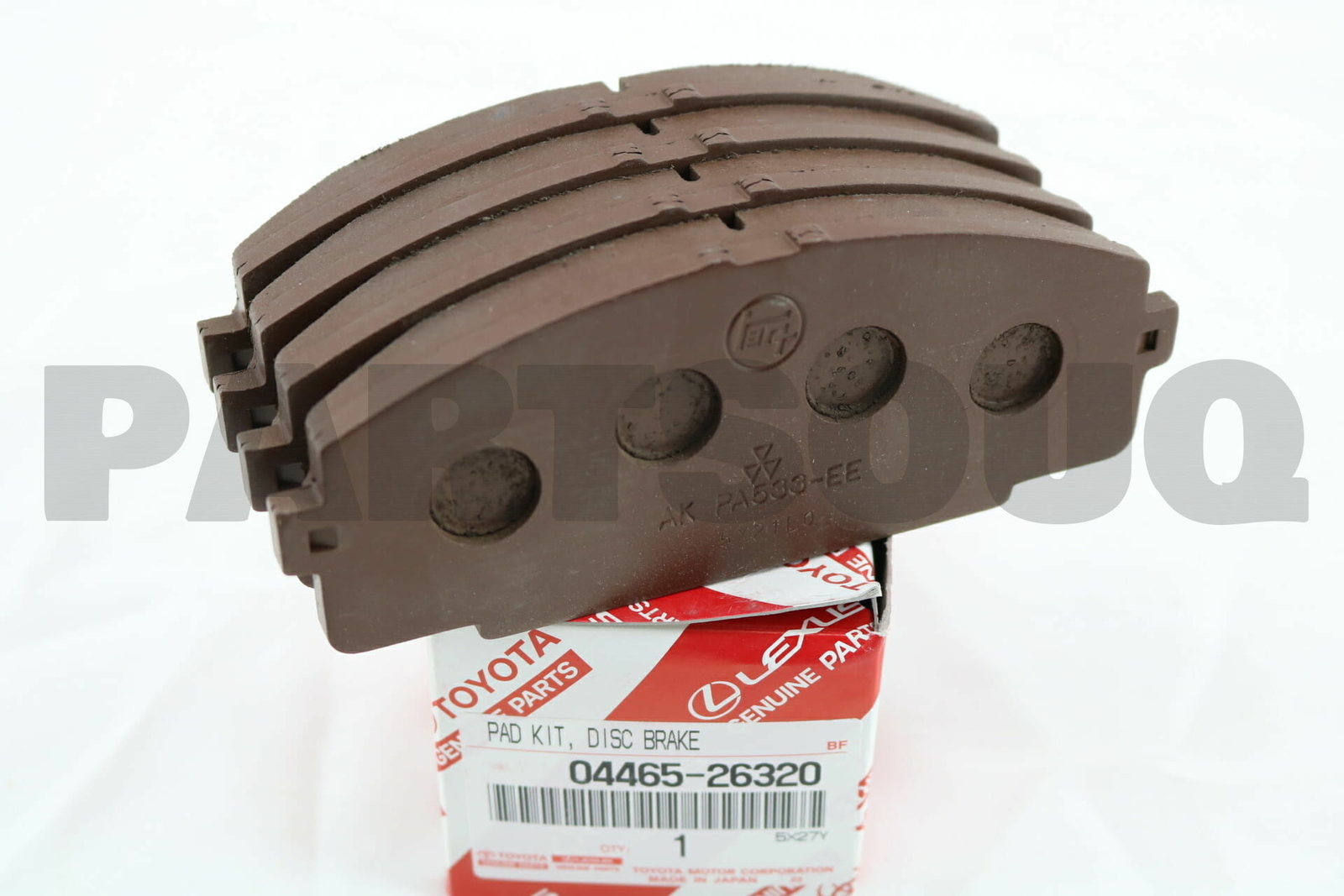 0446526320 Genuine Toyota PAD KIT, DISC BRAKE, FRONT 04465-26320 | eBay