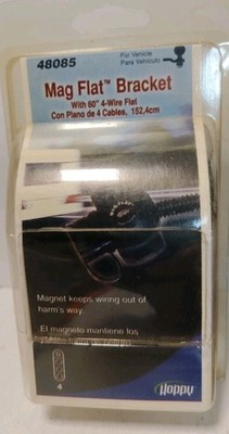 Hoppy 48085 Mag Flat Bracket w/ 60" 4-Wire Flat Trailer Cable Towing ...