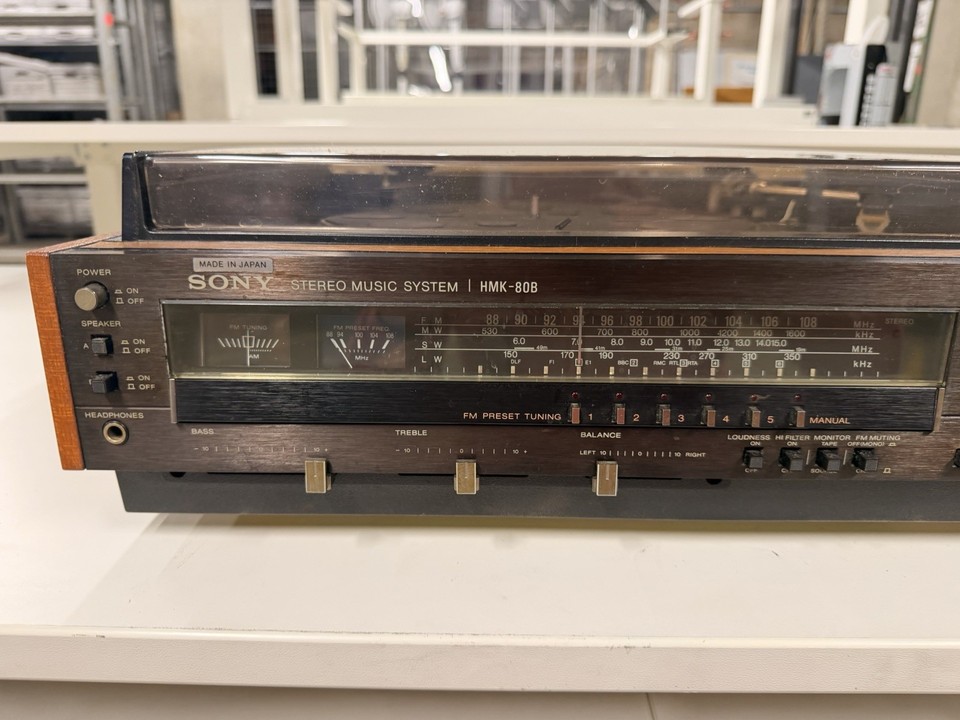 Vintage Sony HMK-80B Stereo Music System (1980)Turntable Cassette FM MW ...
