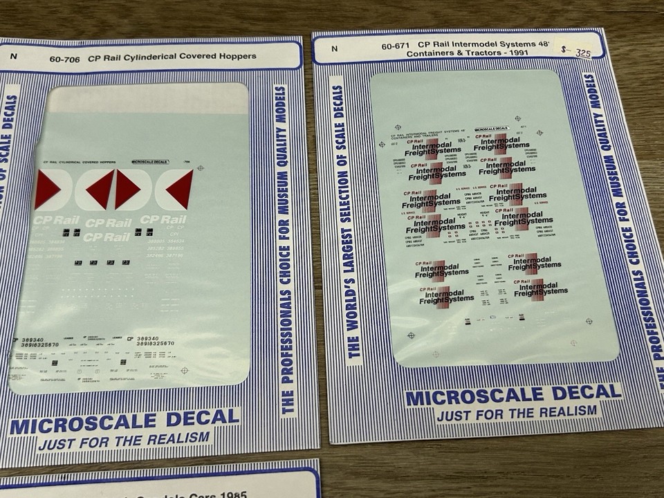 Microscale Decals N Scale CP Rail Intermodal Diesel Smokey Hopper Decal ...