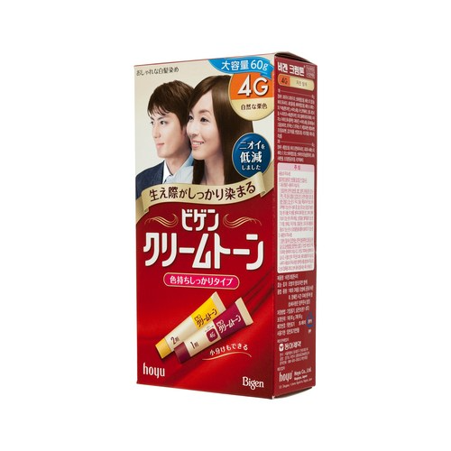 Bigen cream tone hair dye, 4G natural brown, 1EA | eBay