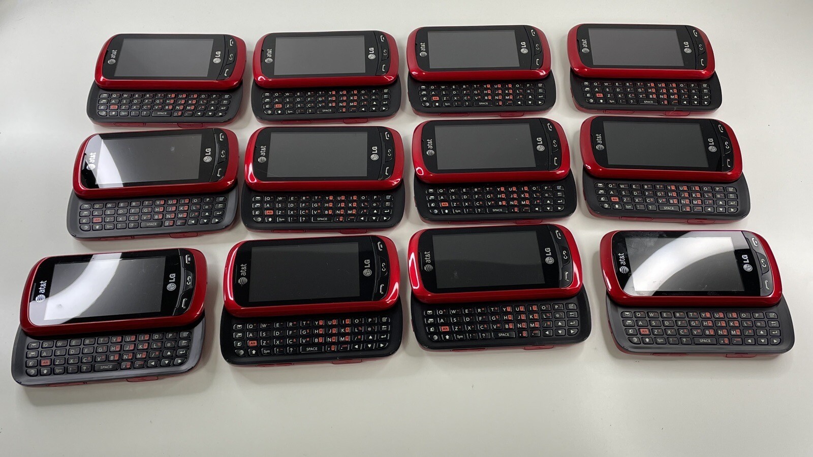 Lot Of 12 LG Xpression C395 - Red (AT&T) Cellular Phone (G12:2) | eBay