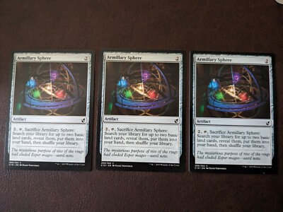 3X ARMILLARY SPHERE C19 - Magic The Gathering MTG Collectible Card game ...